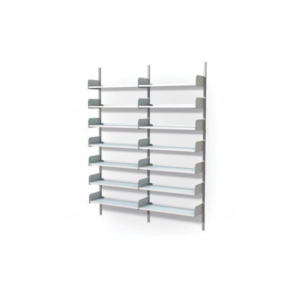 Wall mounted Steel Shelving - CEMAC INTERIORS