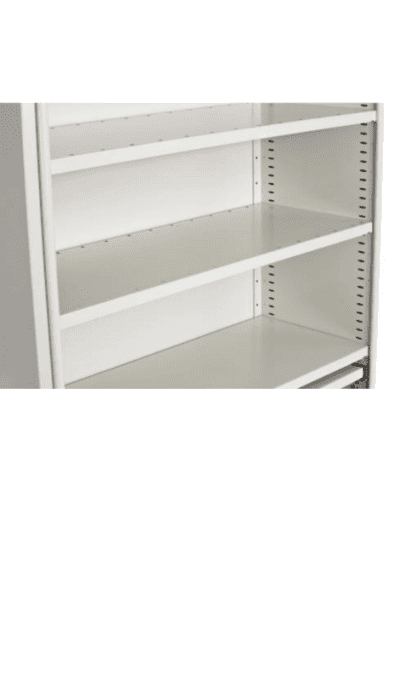 Slotted Storage Shelf - CEMAC INTERIORS