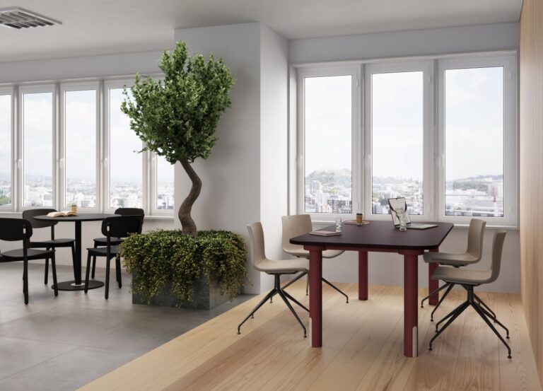 Silo Office Table System - CEMAC INTERIORS